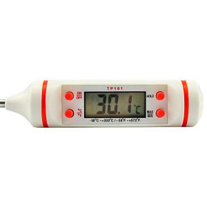 TP101 Digital Thermometer -50 to +300°C - White - BCG Film & Photography